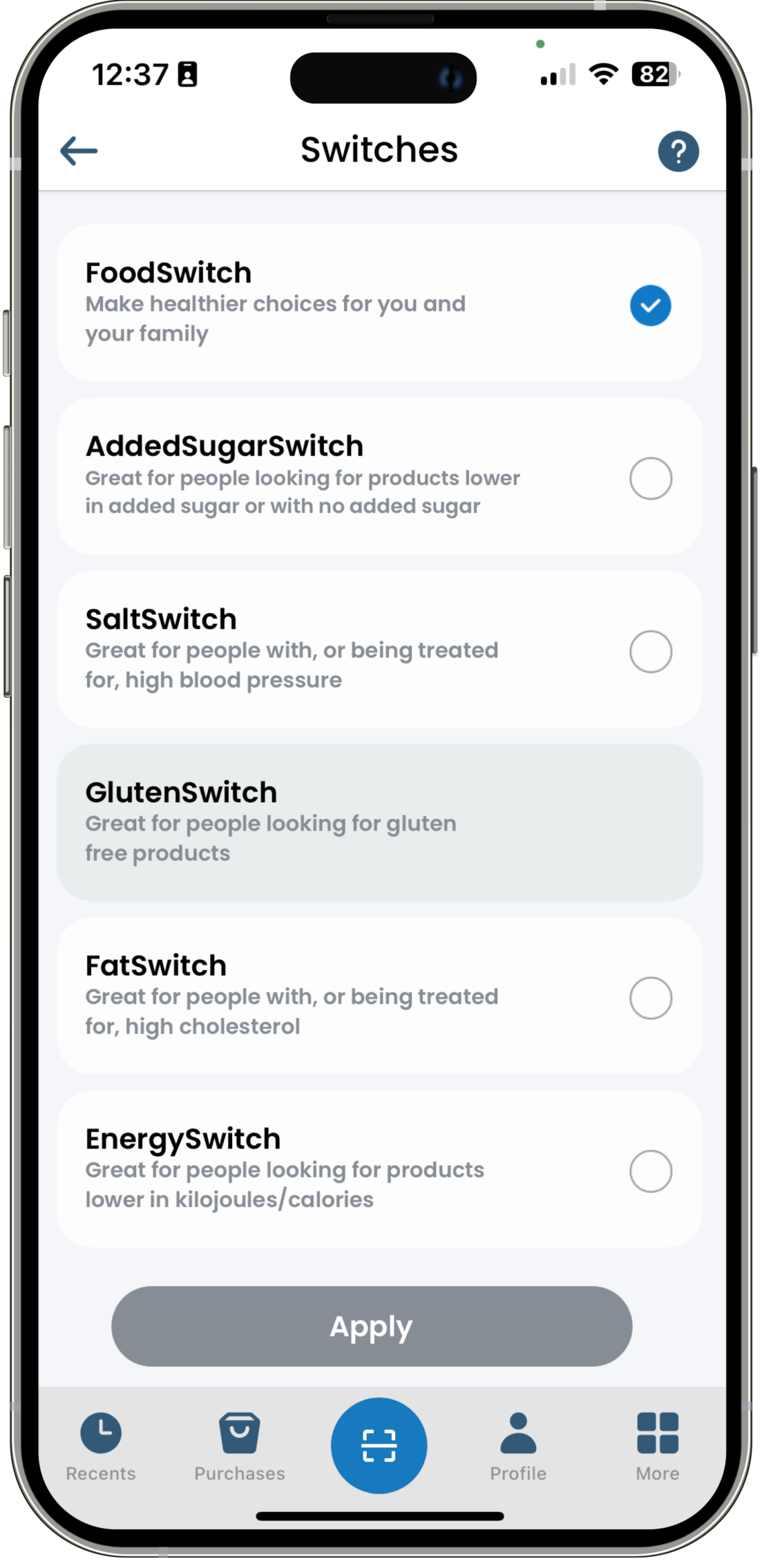 FoodSwitch App