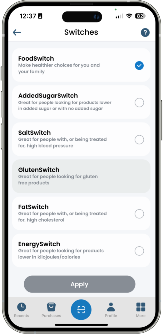 FoodSwitch App